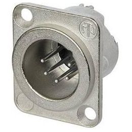 Neutrik NC5MD-LX XLR-Steckverbinder Flanschstecker, Kontakte gerade Polzahl: 5 Silber 1 St.