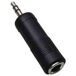 BKL Electronic 1102008 1102008 Klinke Audio Adapter [1x Klinkenstecker 3.5 mm - 1x Klinkenbuchse 6.35 mm] Schwarz