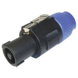 Cliff FM1250 Lautsprecher-Steckverbinder Stecker, gerade Polzahl: 4 Schwarz, Blau 1 St.