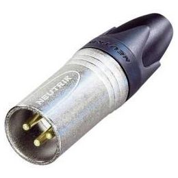 Neutrik NC3MXX-EMC XLR-Steckverbinder Stecker, gerade Polzahl: 3 Silber 1 St.