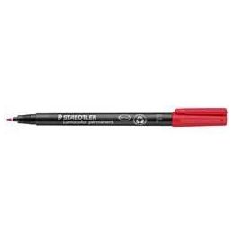 Staedtler Lumocolor permanent F DRY SAFE 318-2 Permanentmarker Rot wasserfest: Ja