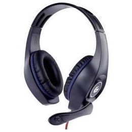 Gembird GHS-05-B On Ear Headset kabelgebunden Stereo Schwarz, Blau Lautst&auml;rkeregelung Gaming