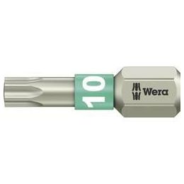 Wera 3867/1 TS TX 10 X 25 MM 05071032001 Torx-Bit T 10 Edelstahl D 6.3 1 St.