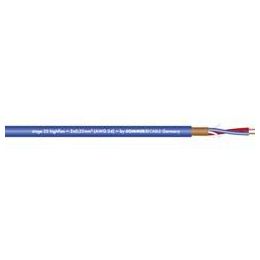 Sommer Cable 200-0002 Mikrofonkabel 2 x 0.22 mm&sup2; Blau Meterware