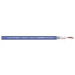 Sommer Cable 200-0102 Mikrofonkabel 2 x 0.25 mm&sup2; Blau Meterware