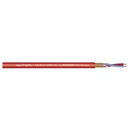 Sommer Cable 200-0003 Mikrofonkabel 2 x 0.22 mm&sup2; Rot Meterware