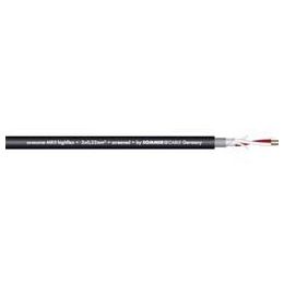 Sommer Cable 200-0101 Mikrofonkabel 2 x 0.25 mm&sup2; Schwarz Meterware