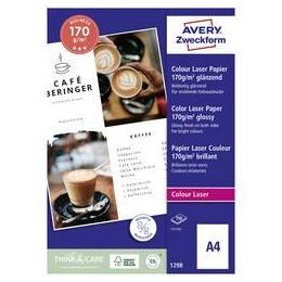 Avery-Zweckform Business Colour Laser Paper 1298 Laser Druckerpapier DIN A4 170 g/m&sup2; 150 Blatt Wei&szlig;