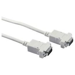 Digitus VGA Anschlusskabel VGA 15pol. Stecker, VGA 15pol. Stecker 1.80 m Grau AK-310100-018-E schraubbar VGA-Kabel