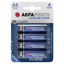 AgfaPhoto Power LR6 Mignon (AA)-Batterie Alkali-Mangan 1.5 V 4 St.