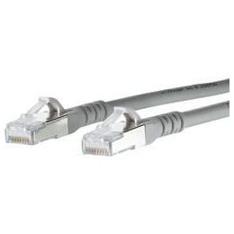 Metz Connect 1308453033-E RJ45 Netzwerkkabel, Patchkabel CAT 6a S/FTP 3.00 m Grau mit Rastnasenschutz 1 St.