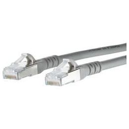 Metz Connect 1308455033-E RJ45 Netzwerkkabel, Patchkabel CAT 6a S/FTP 5.00 m Grau mit Rastnasenschutz 1 St.