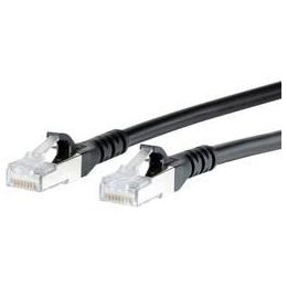 Metz Connect 1308457000-E RJ45 Netzwerkkabel, Patchkabel CAT 6a S/FTP 7.00 m Schwarz mit Rastnasenschutz 1 St.