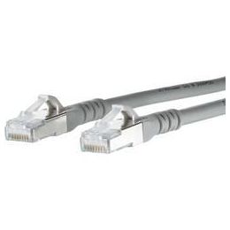 Metz Connect 1308452033-E RJ45 Netzwerkkabel, Patchkabel CAT 6a S/FTP 2.00 m Grau mit Rastnasenschutz 1 St.