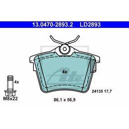 ATE Bremsensatz-Hinterachse Standard Disc / Ceramic IJZJSGLTU1 Bremsensatz, Scheibenbremse hinten rechts links voll 290mm f&uuml;r PEUGEOT CITRO&Euml;N 425326 4