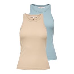 Only Top 'ONLLindsay' Damen Gr&ouml;&szlig;e M beige / hellblau