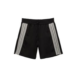 Pull&Bear Pull&bear Shorts 'STWD' Herren Gr&ouml;&szlig;e 34 schwarz / wei&szlig;