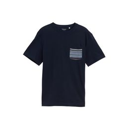 Tom Tailor T-Shirt Herren Gr&ouml;&szlig;e M pastellblau / dunkelblau / feuerrot / wei&szlig;