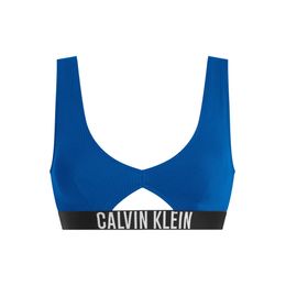 Calvin Klein Swimwear Bikinitop Damen Gr&ouml;&szlig;e 90 blau / schwarz / wei&szlig;