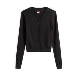Tommy Jeans Strickjacke 'ESSENTIAL' Damen Gr&ouml;&szlig;e S schwarz