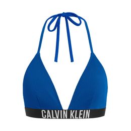 Calvin Klein Swimwear Bikinitop 'Intense Power' Damen Gr&ouml;&szlig;e 100 blau / schwarz / wei&szlig;