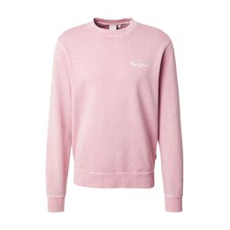 Pepe Jeans Sweatshirt 'Terrel' Herren Gr&ouml;&szlig;e M rosa / wei&szlig;