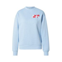 Sublevel Sweatshirt Damen Gr&ouml;&szlig;e XS hellblau / rot / wei&szlig;