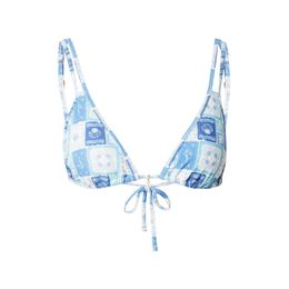 Hollister Bikinitop Damen Gr&ouml;&szlig;e 75 blau / azur / hellblau / wei&szlig;
