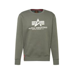 Alpha Industries Sweatshirt male size XS Khaki / natural white