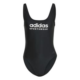 adidas Sportswear Badeanzug 'Sportswear U-Back' Damen Gr&ouml;&szlig;e L schwarz / wei&szlig;