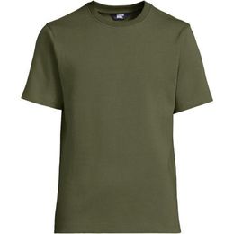LANDS' END Deluxe Soft T-Shirt, Herren,  Gr&uuml;n, Baumwolle/Polyester/Baumwoll-Mischung, by Lands' End