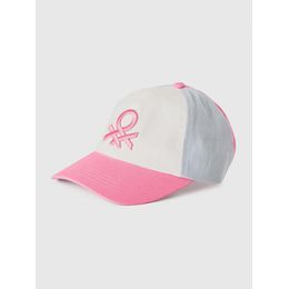 Benetton Cap in Wei&szlig;/ Rosa - 24% | Gr&ouml;&szlig;e 122 | Kindermuetzen
