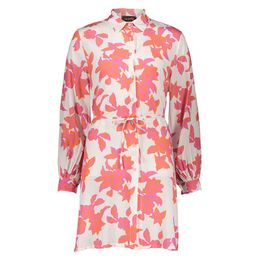 miss goodlife Kleid in Wei&szlig;/ Pink/ Orange - 89% | Gr&ouml;&szlig;e L | Damen-kleider