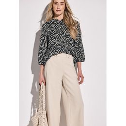 Street One Bluse in Schwarz/ Beige - 60% | Gr&ouml;&szlig;e 40 | Damen-blusen