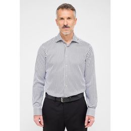 Eterna Hemd - Slim fit - in Grau/ Wei&szlig; - 68% | Gr&ouml;&szlig;e 38 | Herren-plussize