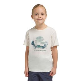 Jack Wolfskin Shirt "Graphic" in Wei&szlig; - 39% | Gr&ouml;&szlig;e 176 | Kinder-oberteile