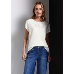 Street One Shirttop mit Schriftzug off white 42 42 T-Shirt von Street One