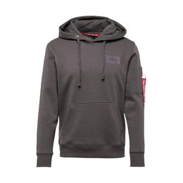 Alpha Industries Sweatshirt Herren Gr&ouml;&szlig;e M dunkelgrau / apfel