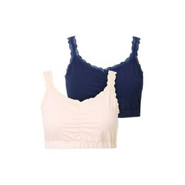 Ulla Popken Bra female Blue, White size 62-64