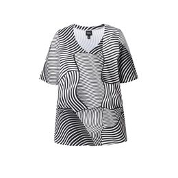 Ulla Popken Shirt Damen Gr&ouml;&szlig;e 9XL/10XL schwarz / offwhite