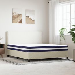 vidaXL Matratze Taschenfederkern Mittelfest 180x200 cm