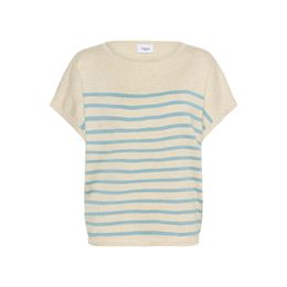 Saint Tropez Pullover 'MilaSZ' Damen Gr&ouml;&szlig;e L elfenbein / hellblau