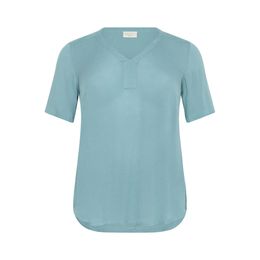 Kaffe Curve Bluse 'KCAmi' Damen Gr&ouml;&szlig;e 4XL cyanblau
