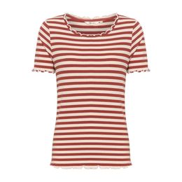 Cream T-Shirt 'Ribba' Damen Gr&ouml;&szlig;e XL hellbeige / rostrot