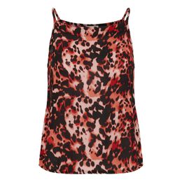 Kaffe Top 'KAThora' Damen Gr&ouml;&szlig;e XS apricot / feuerrot / schwarz