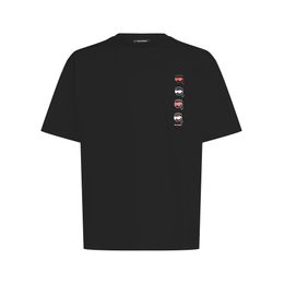 K by KARL LAGERFELD Karl Lagerfeld T-Shirt 'Ikon Fusion' Herren Gr&ouml;&szlig;e XL hellrot / schwarz / wei&szlig;