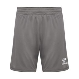 Hummel Sportshorts 'Essential' Jungen Gr&ouml;&szlig;e 128 hellgrau / dunkelgrau