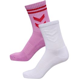 Hummel Sportsocken 'Love' Herren Gr&ouml;&szlig;e 43/45 pink / rot / wei&szlig;