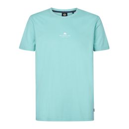 PETROL INDUSTRIES T-Shirt 'Surfside' Herren Gr&ouml;&szlig;e XL aqua / wei&szlig;