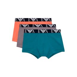 Emporio Armani Boxershorts Herren Gr&ouml;&szlig;e XXL petrol / lavendel / orange / schwarz